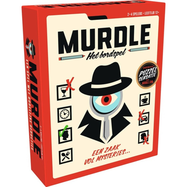 Murdle bordspel: gebruik deductie om moorden op te lossen