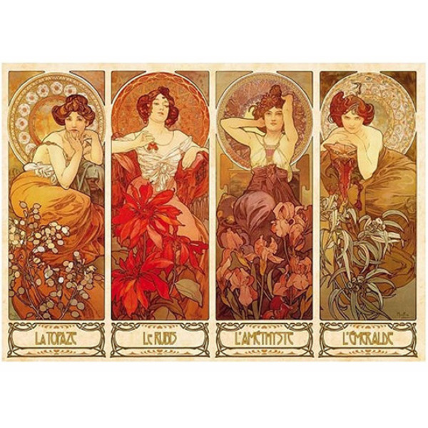 Alphonse Mucha - Precious Stones (1000)