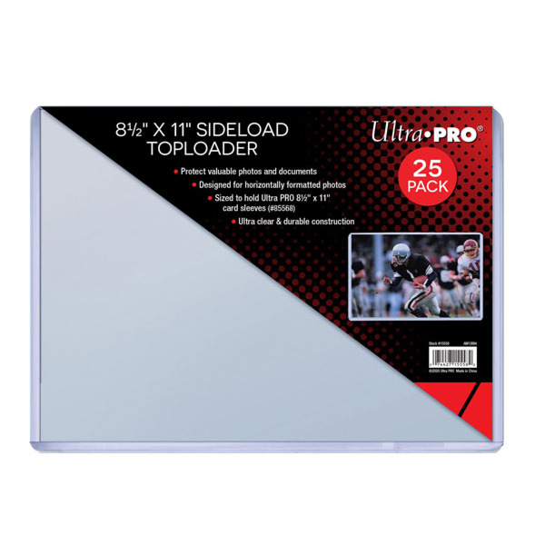 Side Load Toploader card sleeves (215,9 x279,4 mm) clear (25)